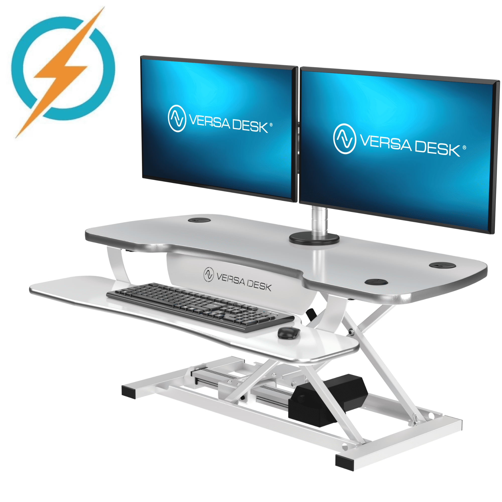 VersaDesk® 40"x24" PowerPro® Electric Height Adjustable Standing Desk ...