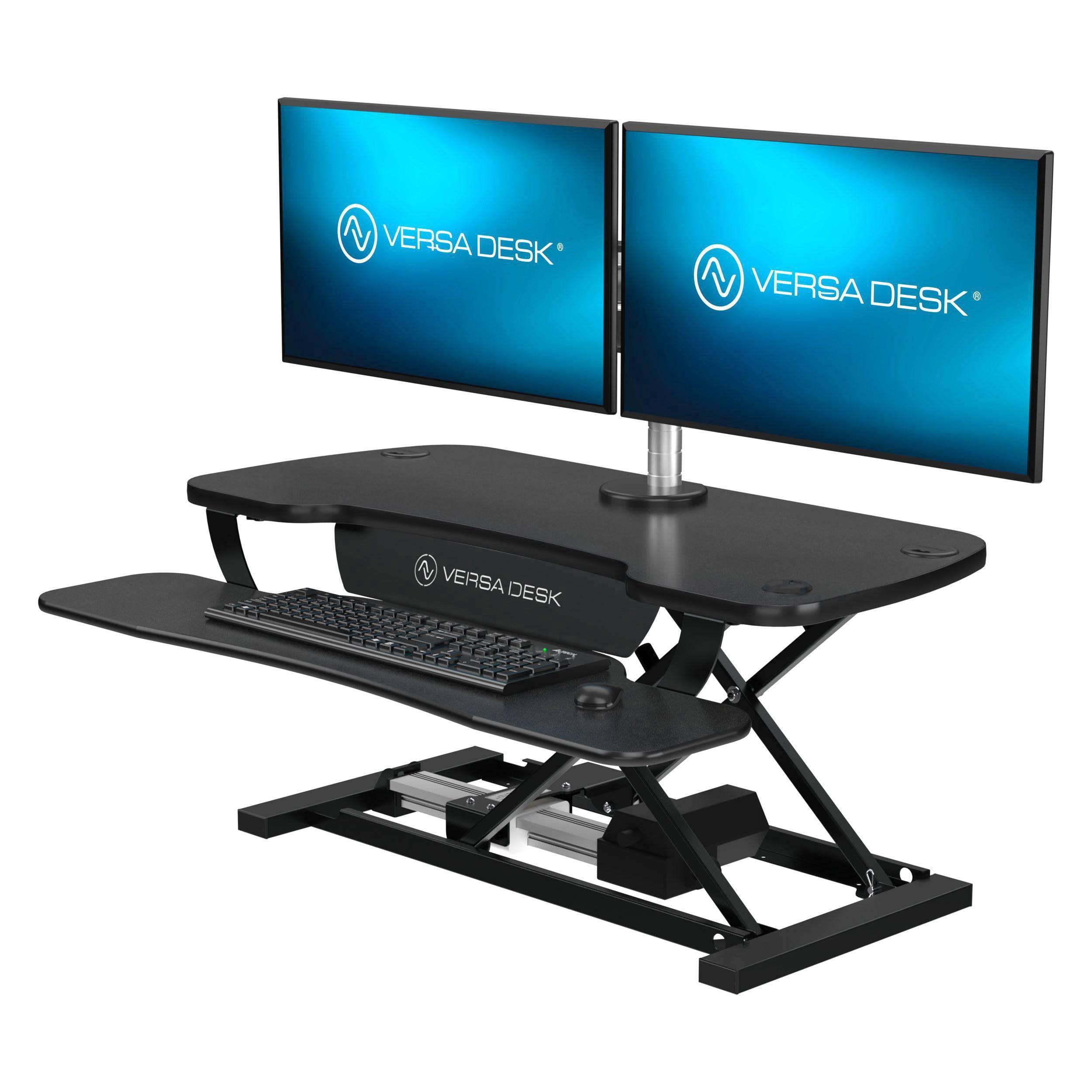 VersaDesk, PowerPro Electric Standing Desk Converter, 40x24, Black ...