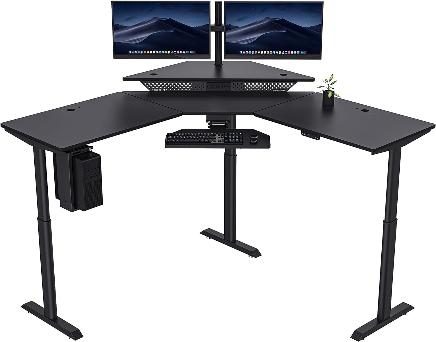 VersaDesk® Powerlift 72" x 72" Corner Standing Desk Workstation ...