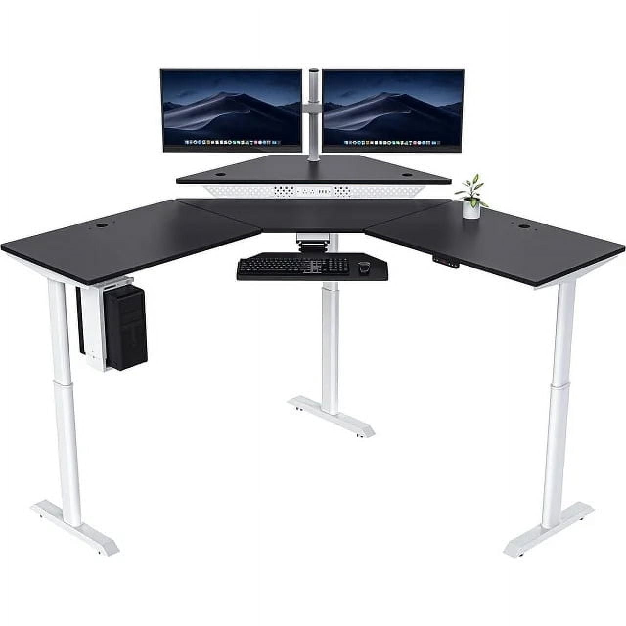 VersaDesk® Powerlift 72" x 72" Corner Standing Desk Workstation ...
