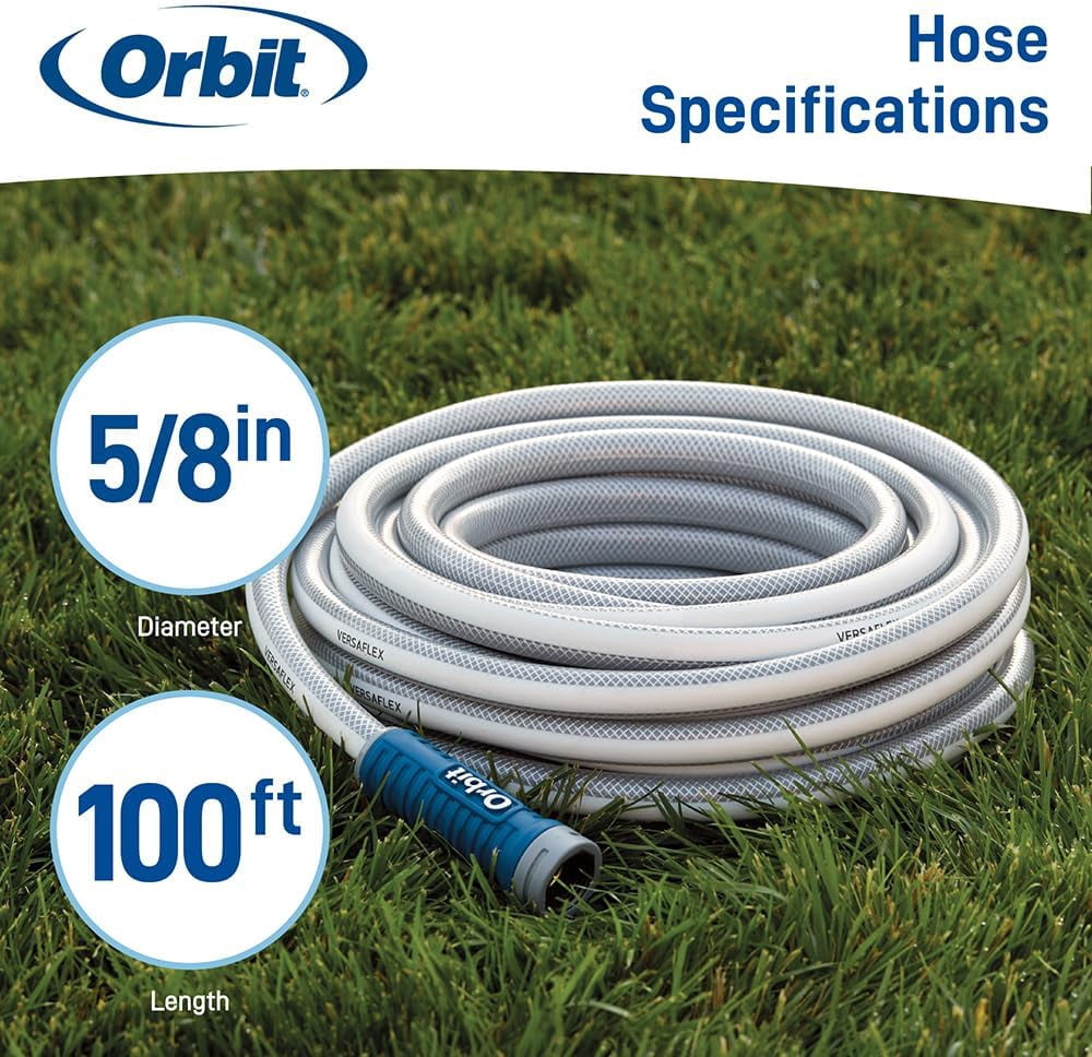 VersaFlex 100 ft x 5/8 in Garden Hose – Lightweight, , 400 PSI, Easy ...
