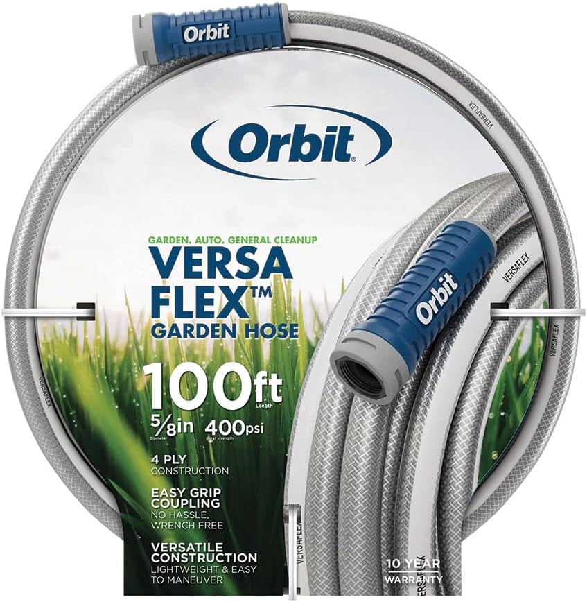 VersaFlex 100 ft x 5/8 in Garden Hose – Lightweight, Durable, 400 PSI ...