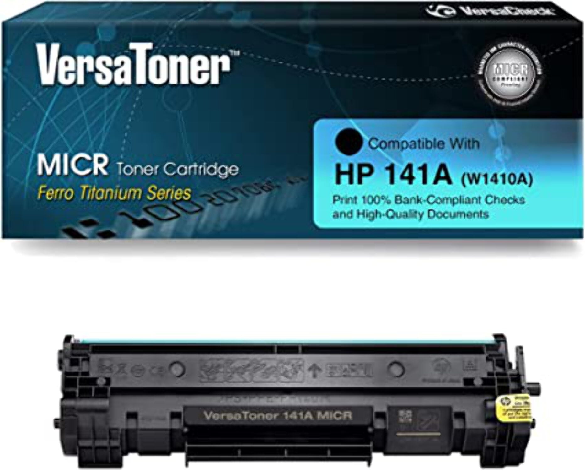 VersaToner - 141A Black MICR Toner for Check Printing - Compatible with ...