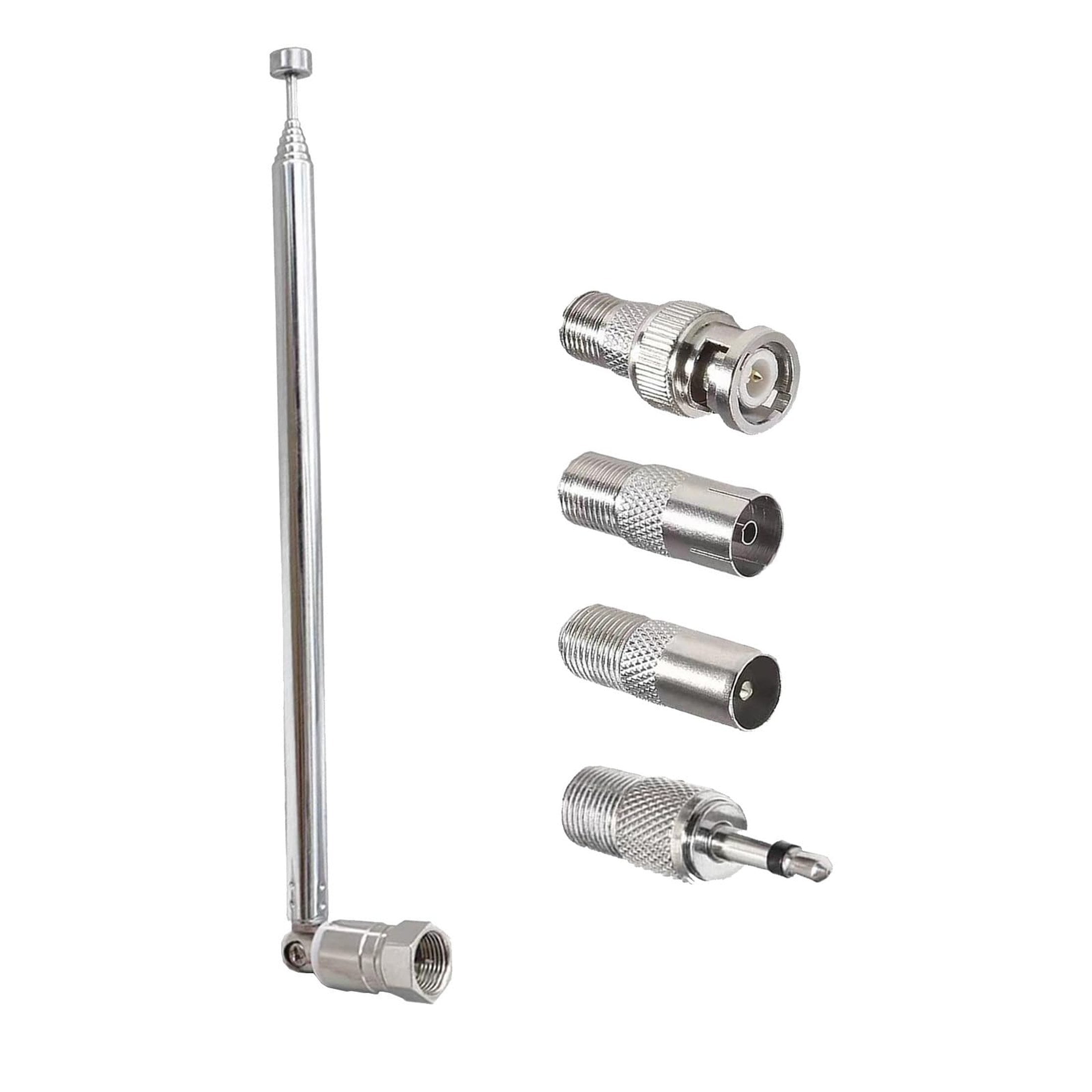 VersaWave FM Telescopic Antenna with F Type Connector and Converters ...