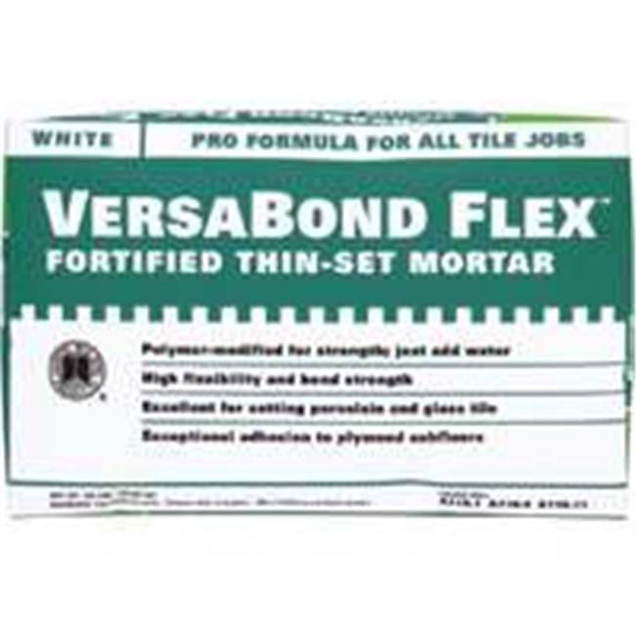 Versabond Flex VBFW50 Fortified Thin-Set Mortar, White, 50-Lbs ...