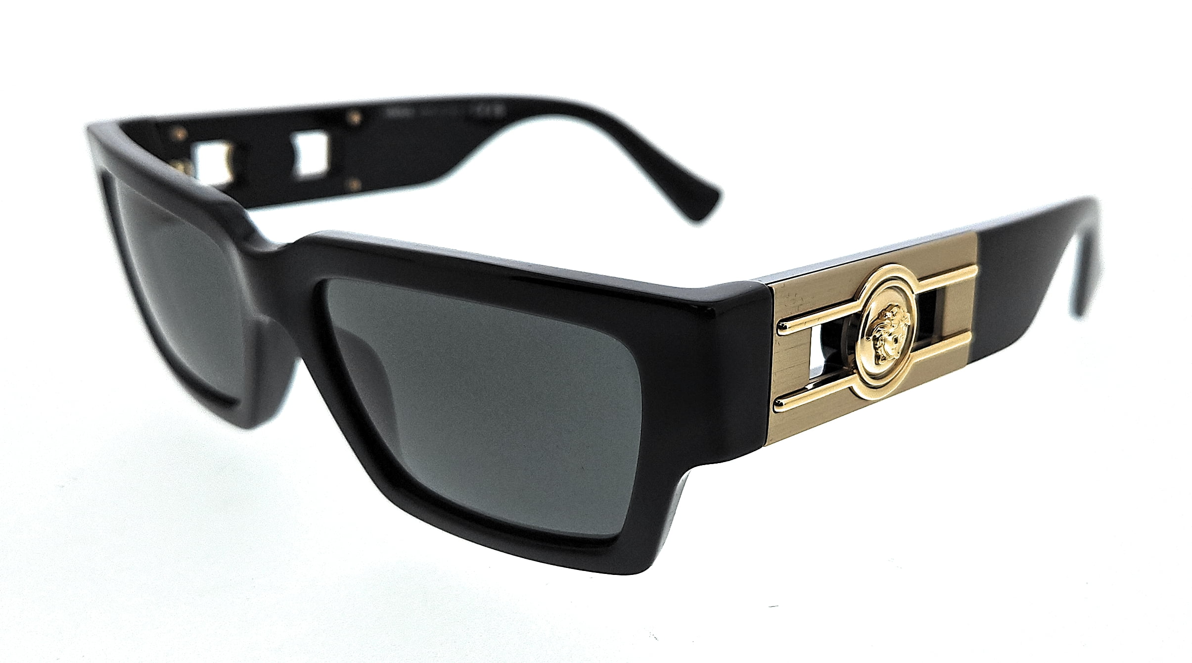 Versace Unisex Sunglasses VE 4459 GB1/87 - Black Dark Grey Rectangle ...