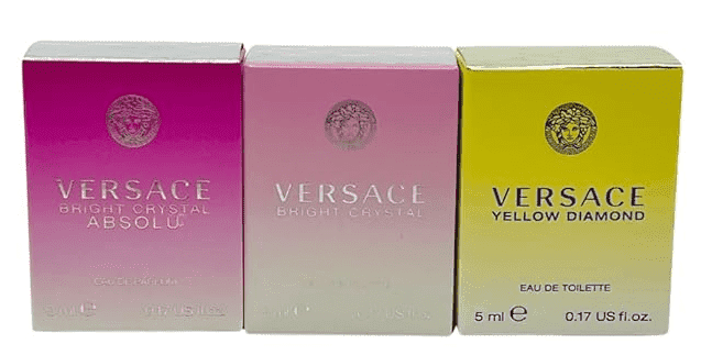 Versace 3-piece Miniatures Fragrance Collection - Bright Crystal Absolu ...