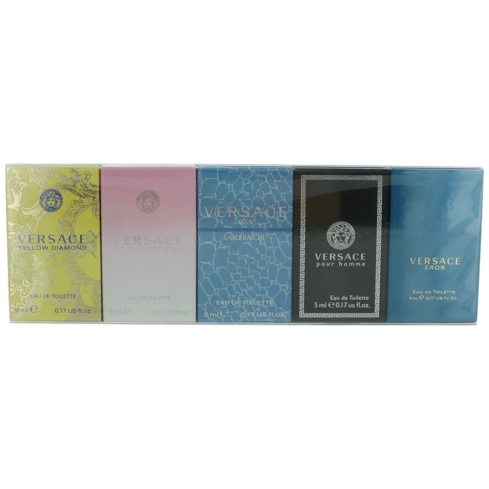 Versace 5 piece miniature collection for unisex - Walmart.com