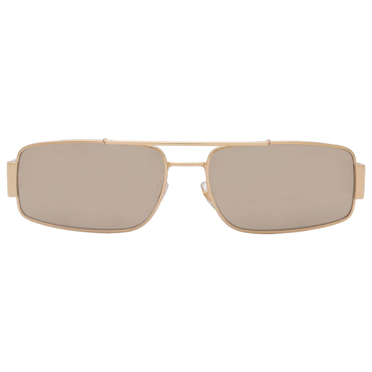 Versace Brown Mirror Gold Rectangular Men's Sunglasses VE2257 10025A 60 ...