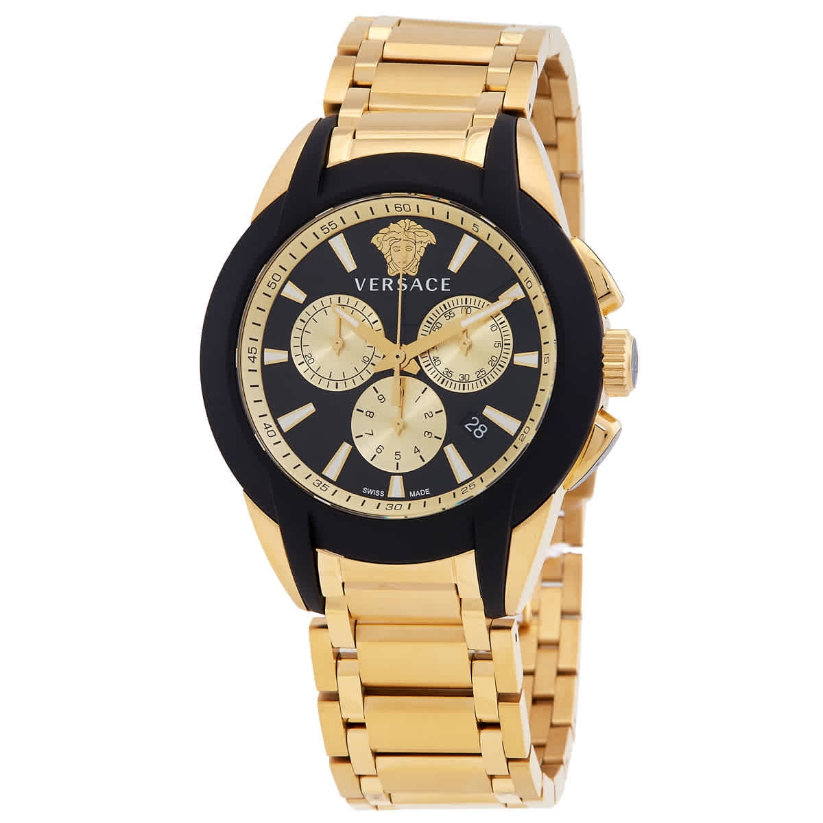 Versace Chronograph Quartz Black Dial Men's Watch VEM800524 - Walmart.com