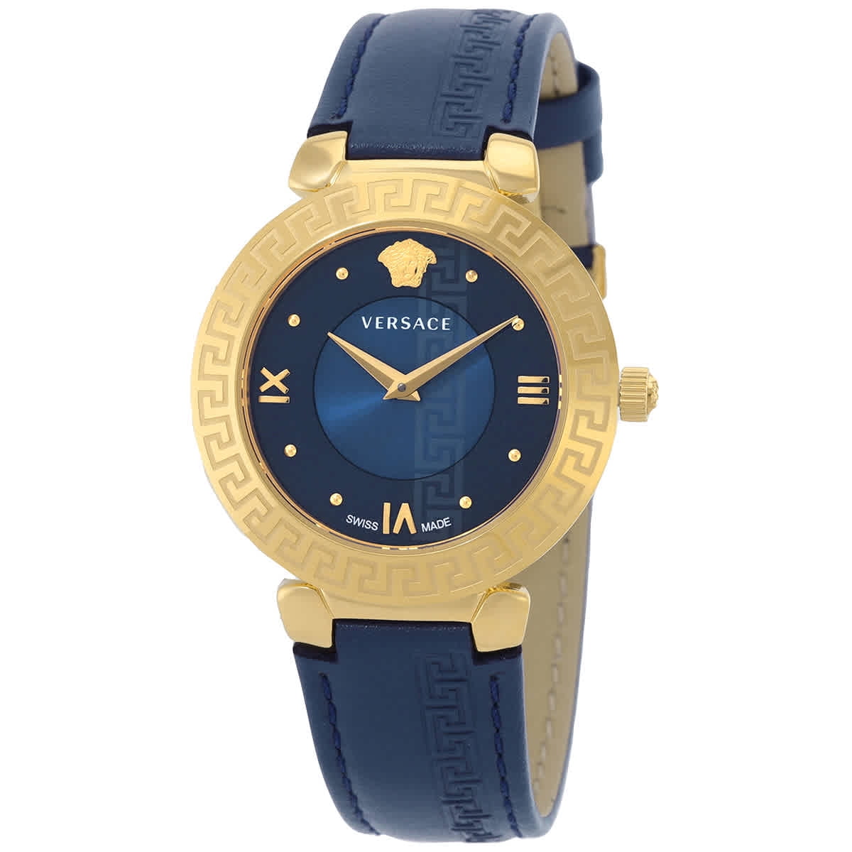 Versace Daphnis Quartz Blue Dial Ladies Watch V16040017 - Walmart.com