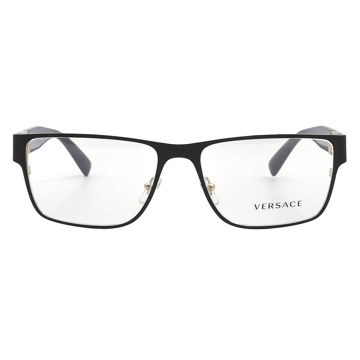 Versace Men's Rectangular Eyeglass Frames VE1274 1436 57 - Walmart.com