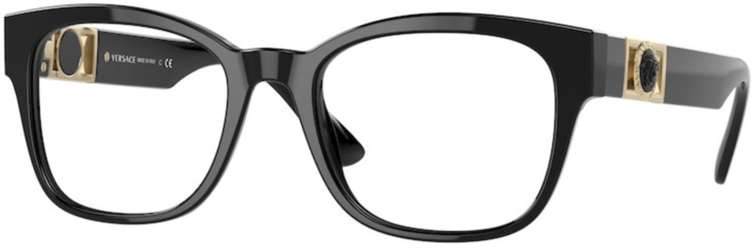 Versace Demo Square Men's Eyeglasses VE3314 GB1 56 - Walmart.com