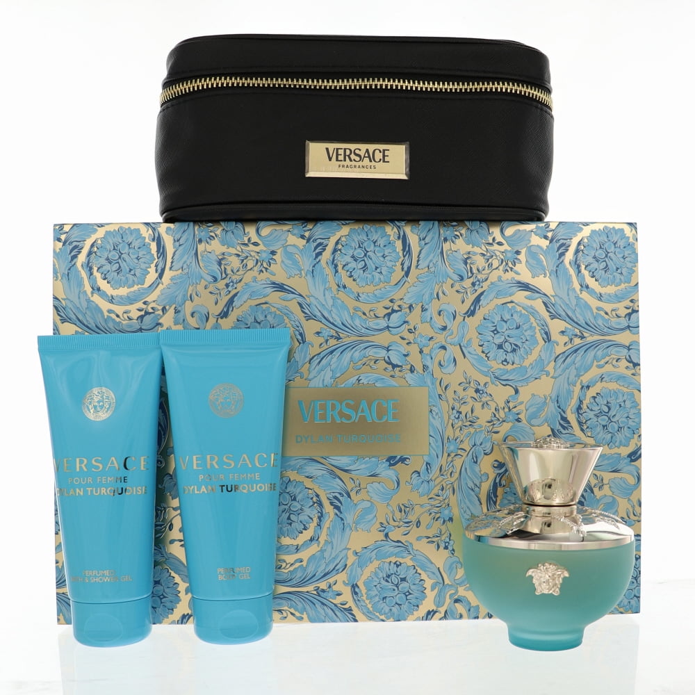 Versace Dylan Turquoise Perfume Gift Set for Women with Bag, 3.4 oz ...