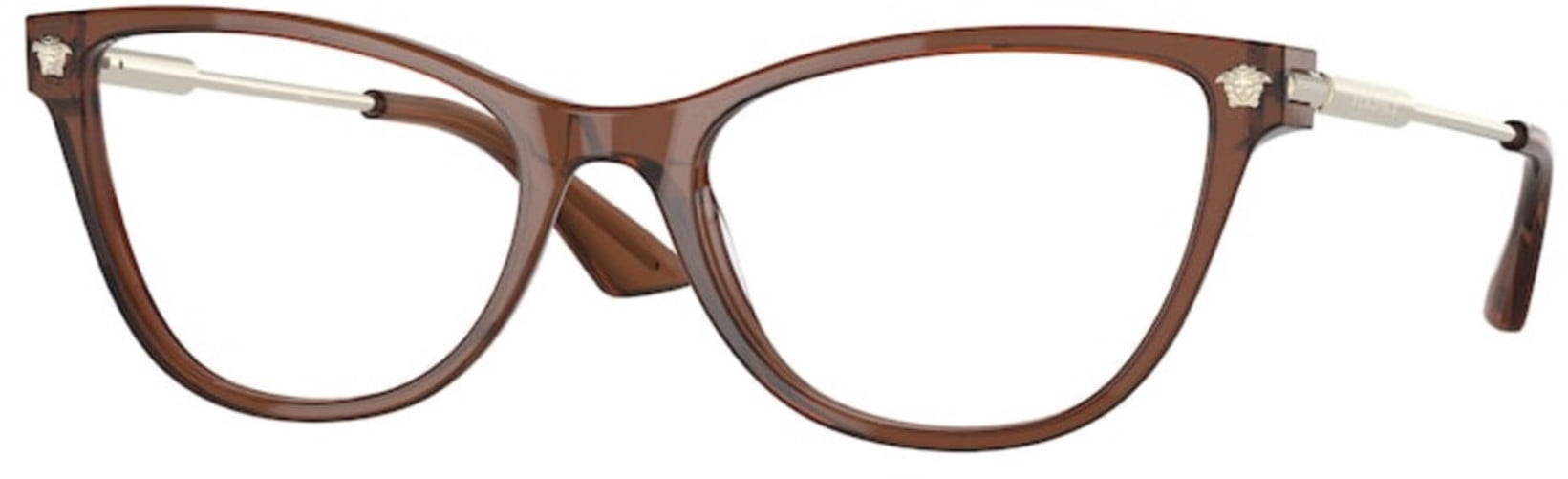 Versace Eyeglasses VE3309 5324 54mm Transparent Brown / Demo Lens ...