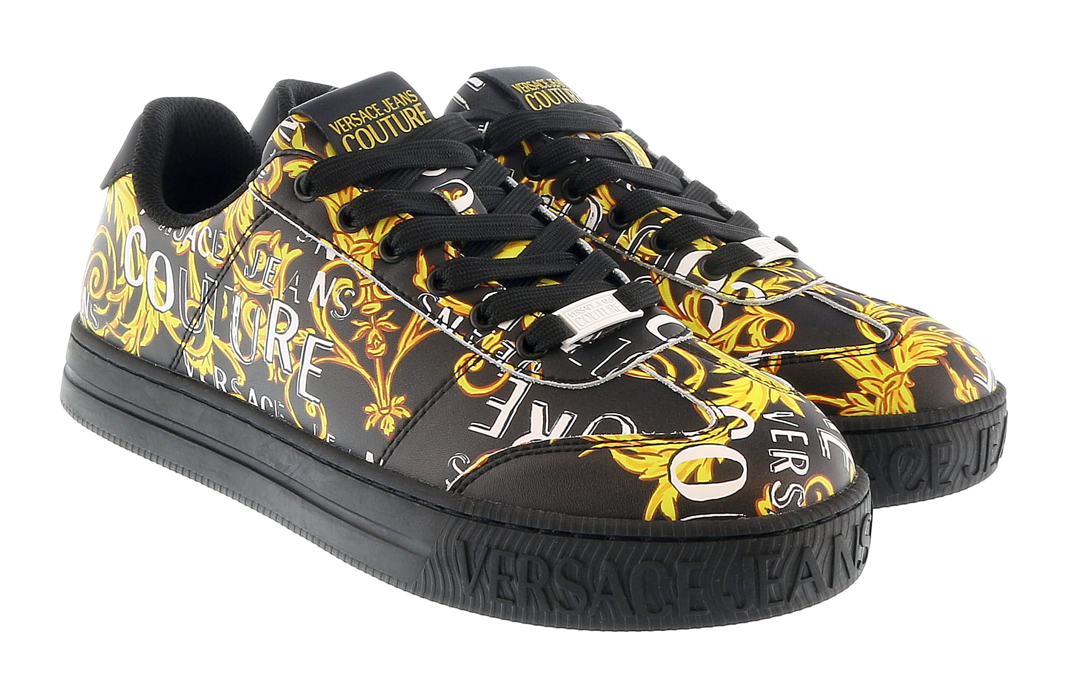 Black And Gold Versace Print