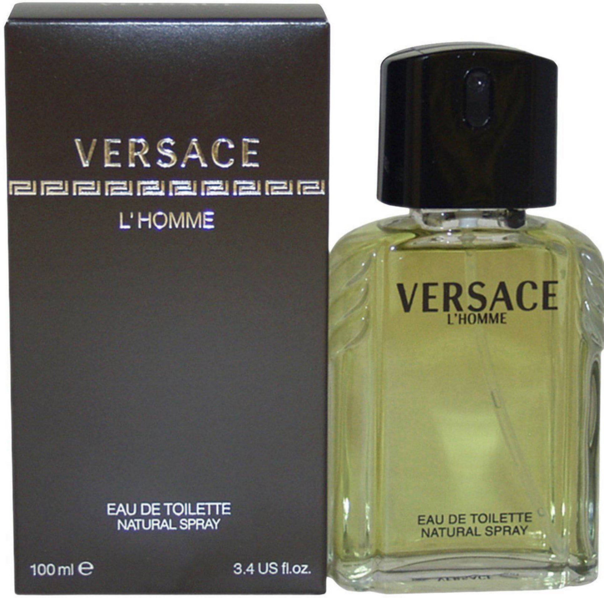 Versace L'Homme Eau de Toilette Spray For Men 3.3 oz (Pack of 2 ...