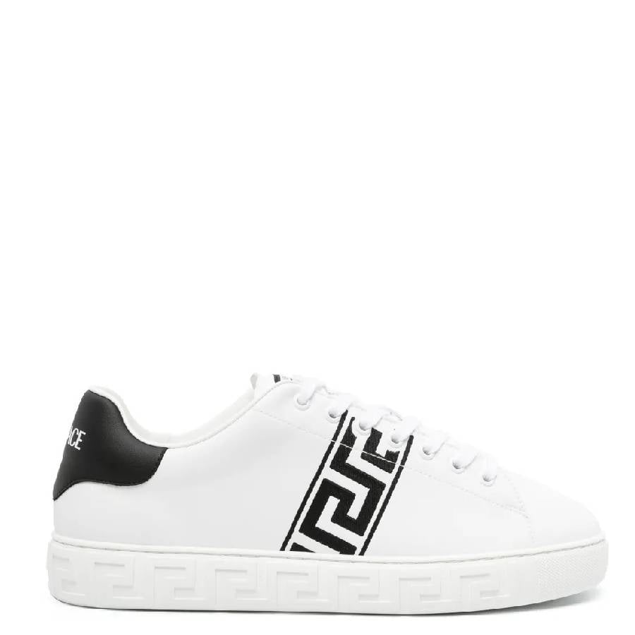 Versace 'Greca' Embroidered Sneakers – White White (Men's) - Walmart.com