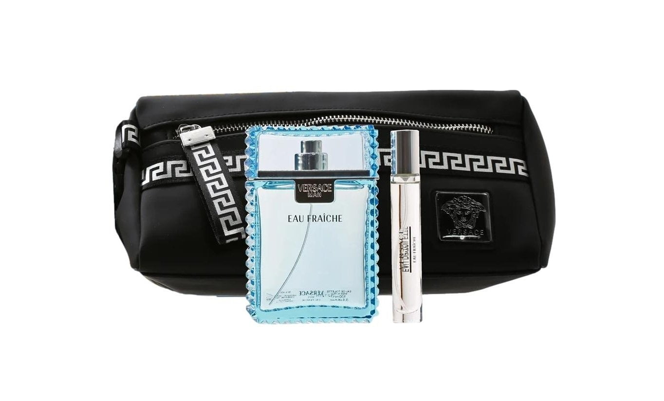 Versace Eau Fraiche 3 Pcs Set: EDT3 .4 oz, 0.3 oZ Mini, Pouch - Walmart.com