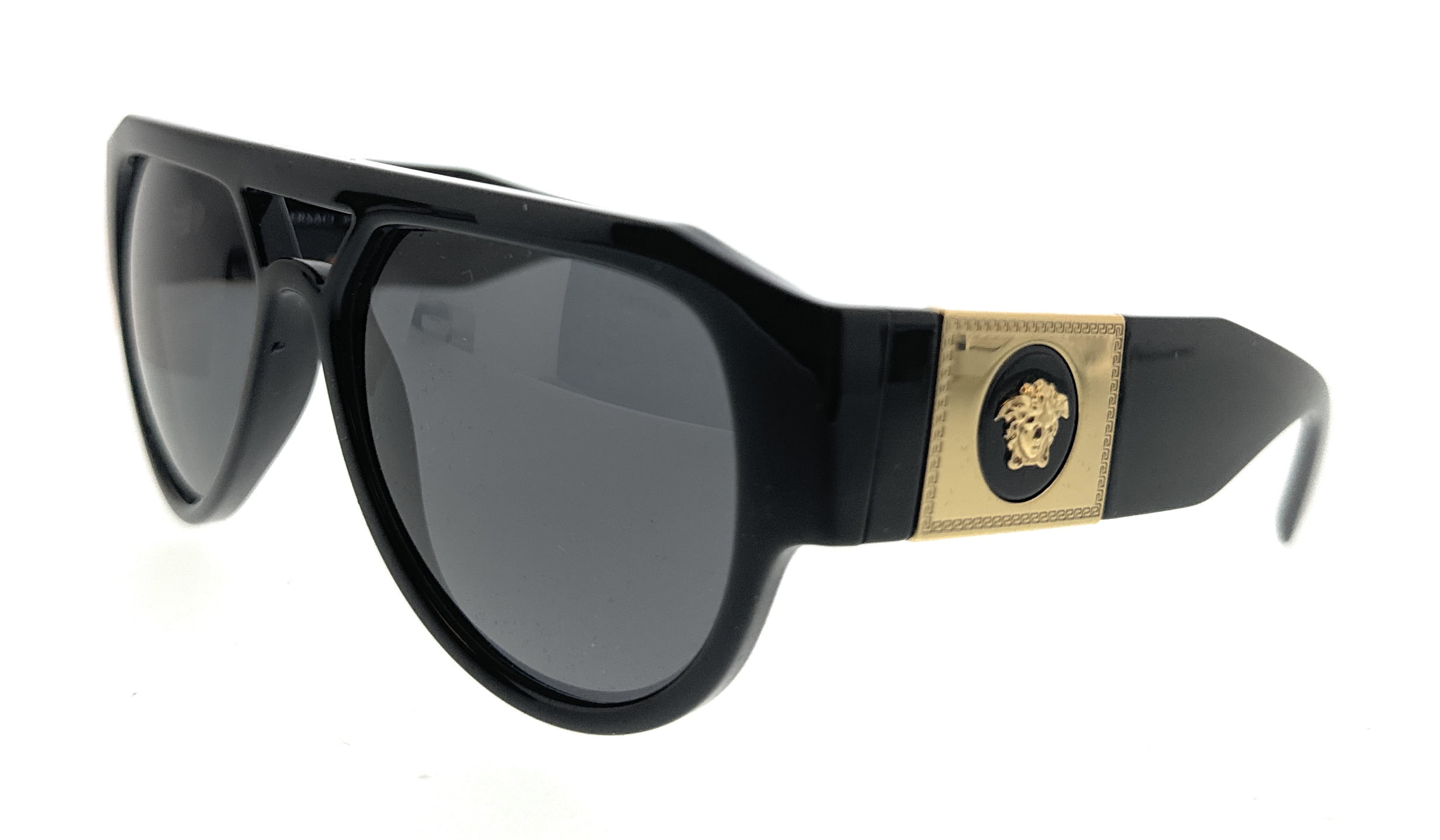 Versace Unisex Sunglasses Black 57mm - Walmart.com