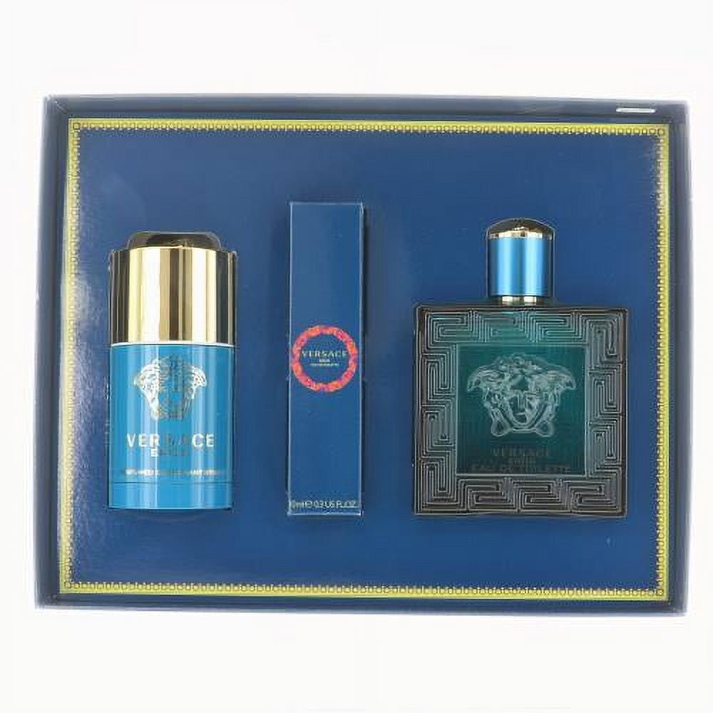 Versace Eros Cologne Gift Set for Men, Eau de Toilette, 2.5oz ...