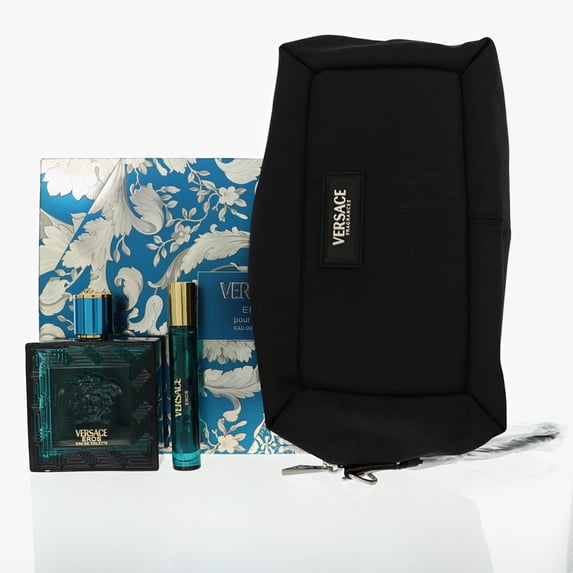 Versace Eros Men's Fragrance Gift Set - Eau De Toilette Spray 100ml ...