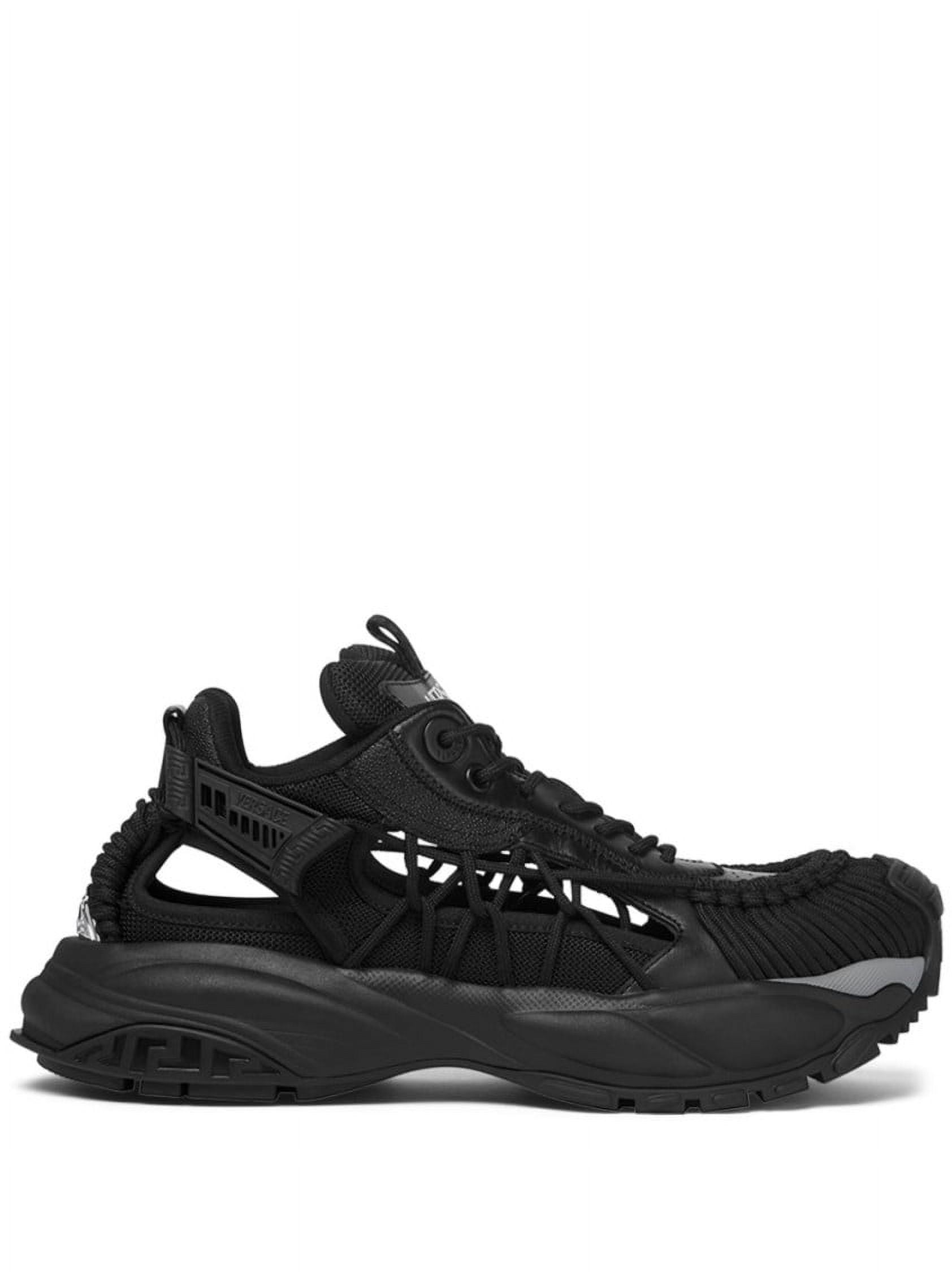 Versace Sneakers - Leather - Black Black (Men's) - Walmart.com