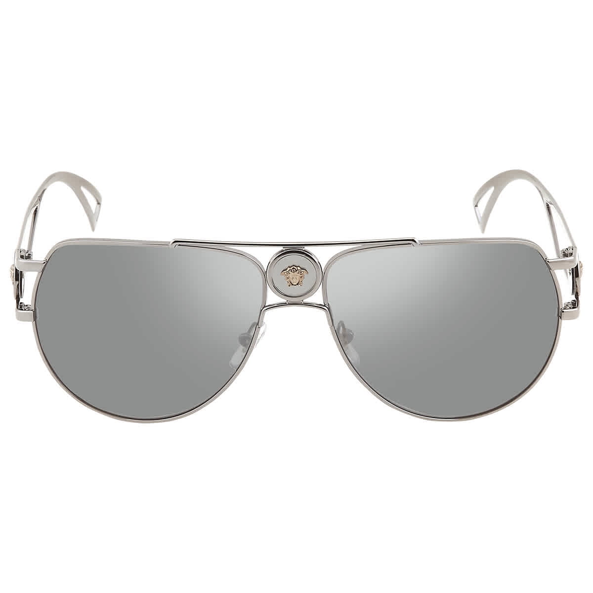 Versace Metal Mens Pilot Sunglasses Gunmetal 60mm - Walmart.com