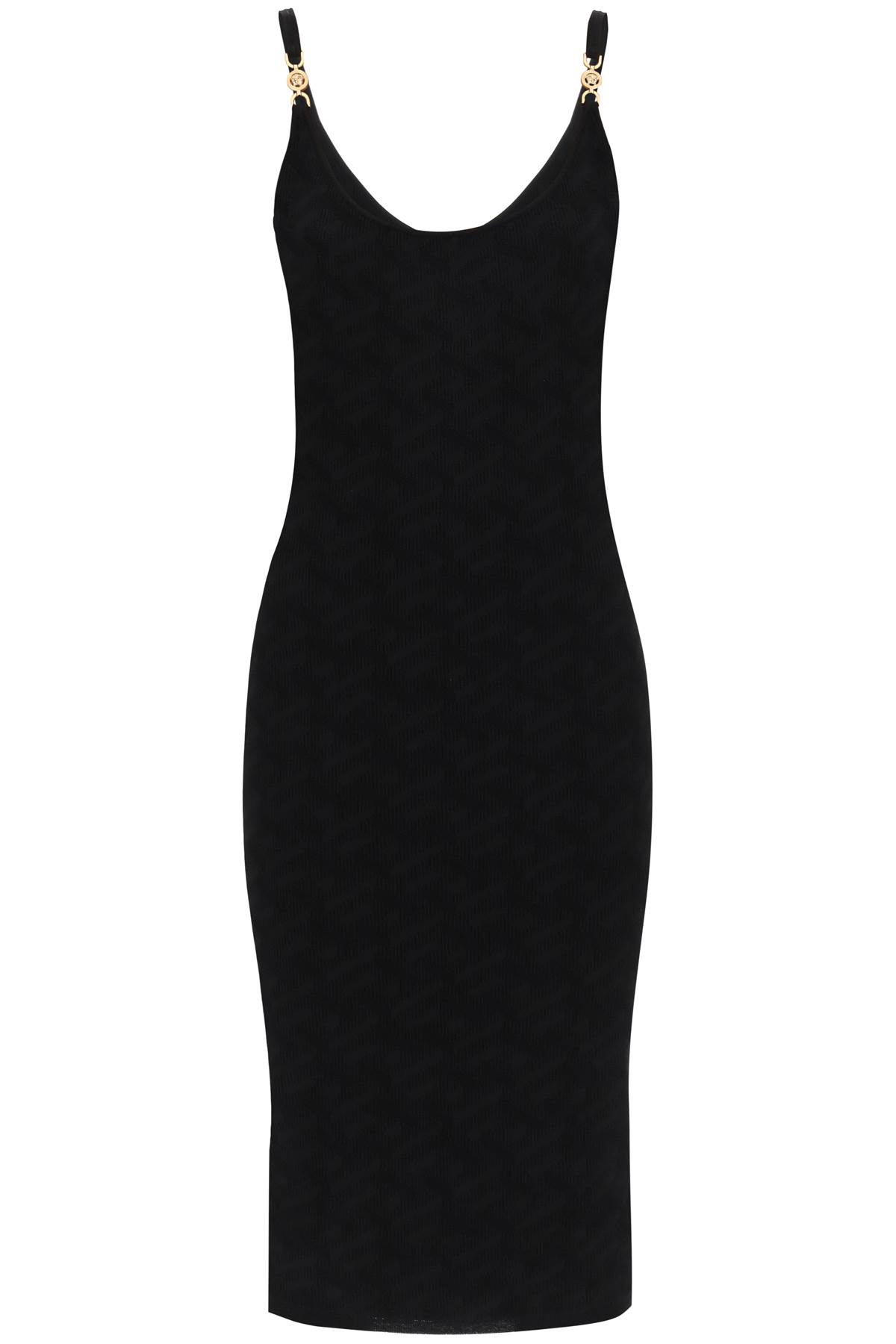Versace Monogram Knit Mini Dress Women
