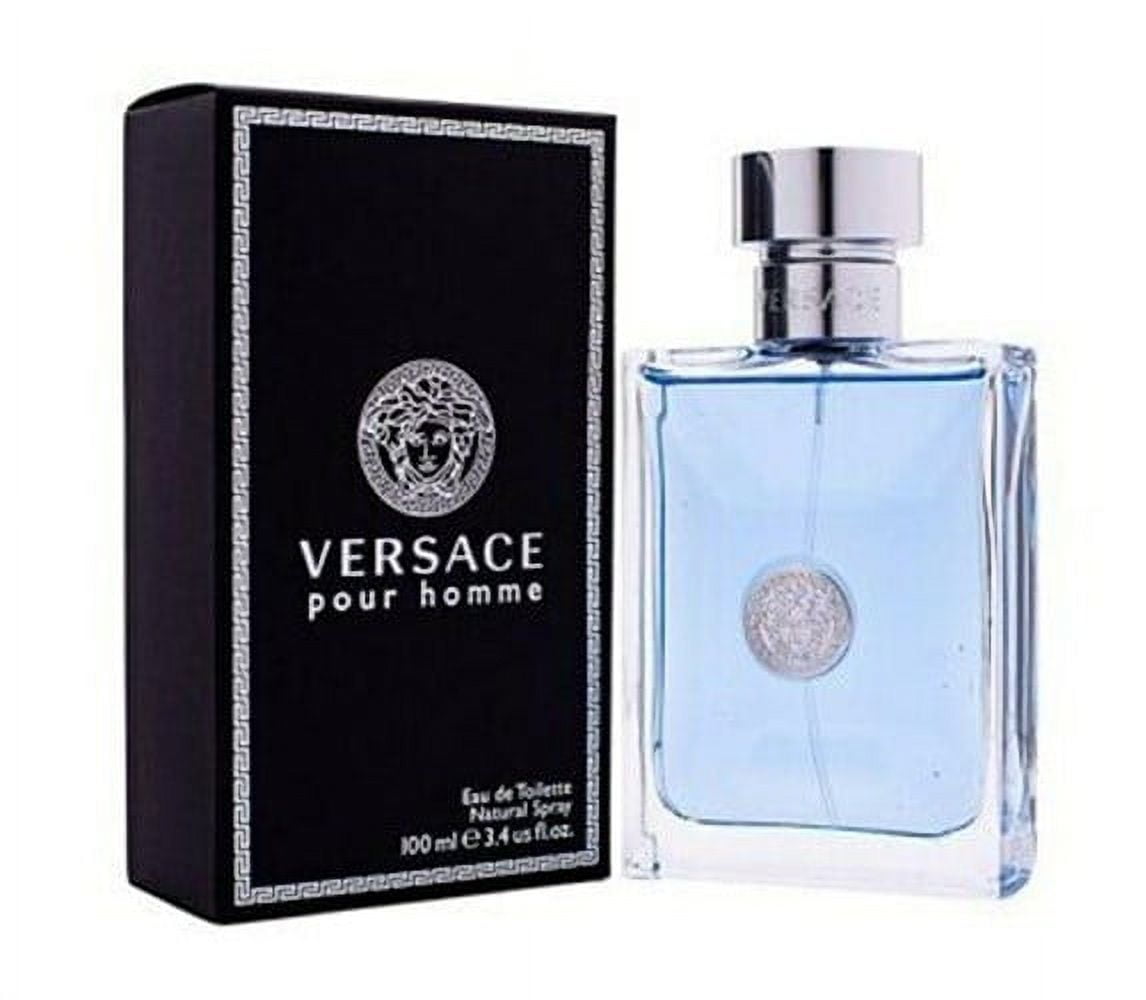 Versace Pour Homme Cologne - Eau De Toilette Perfume for Men, 3.4 Oz ...