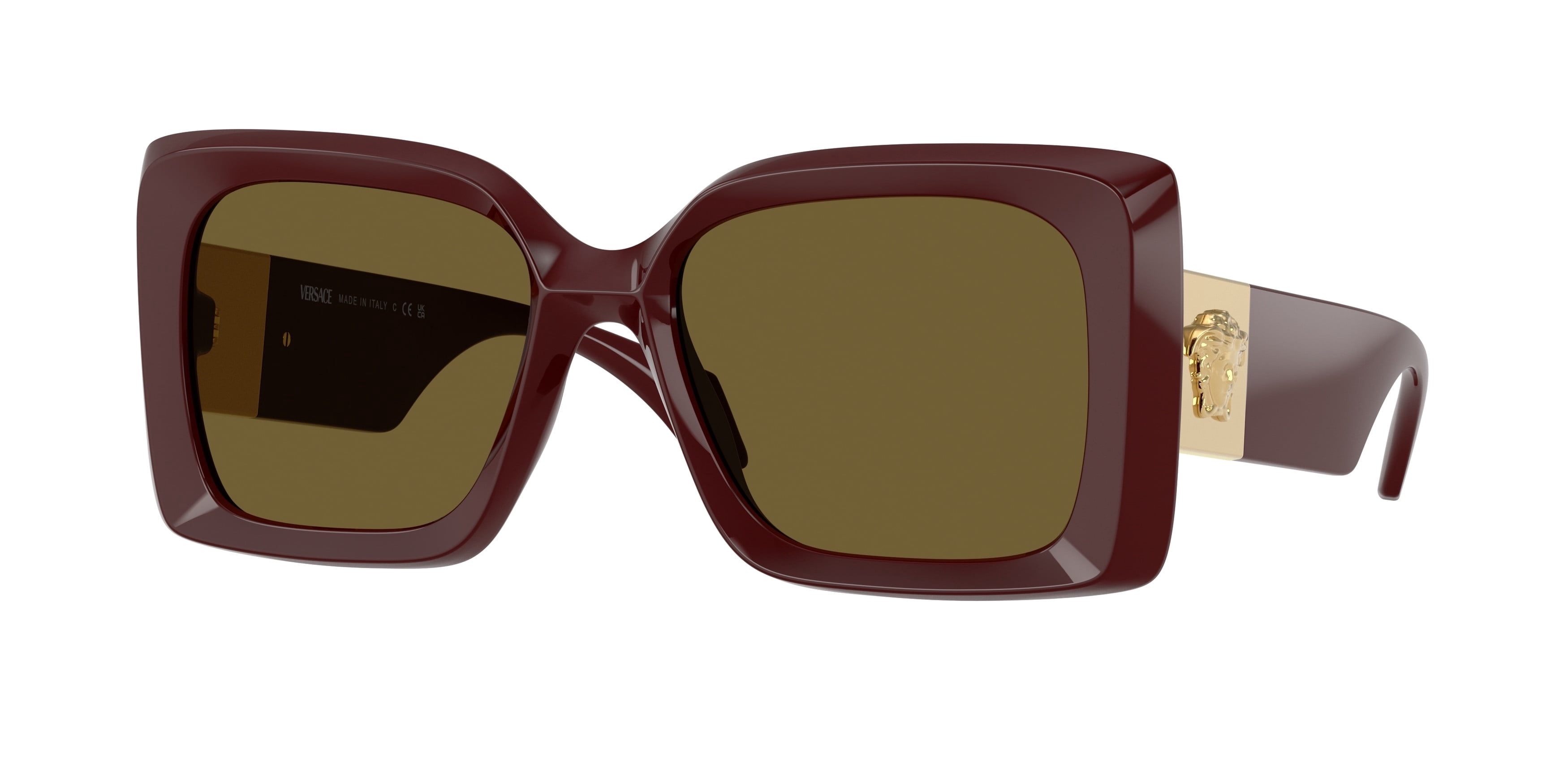 Sunglasses Versace VE 4467 U 546473 Dark Ruby Grey - Walmart.com