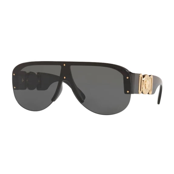 Versace, Unisex Shield Sunglasses, VE4391-GB1/87, Black 48mm - Walmart.com