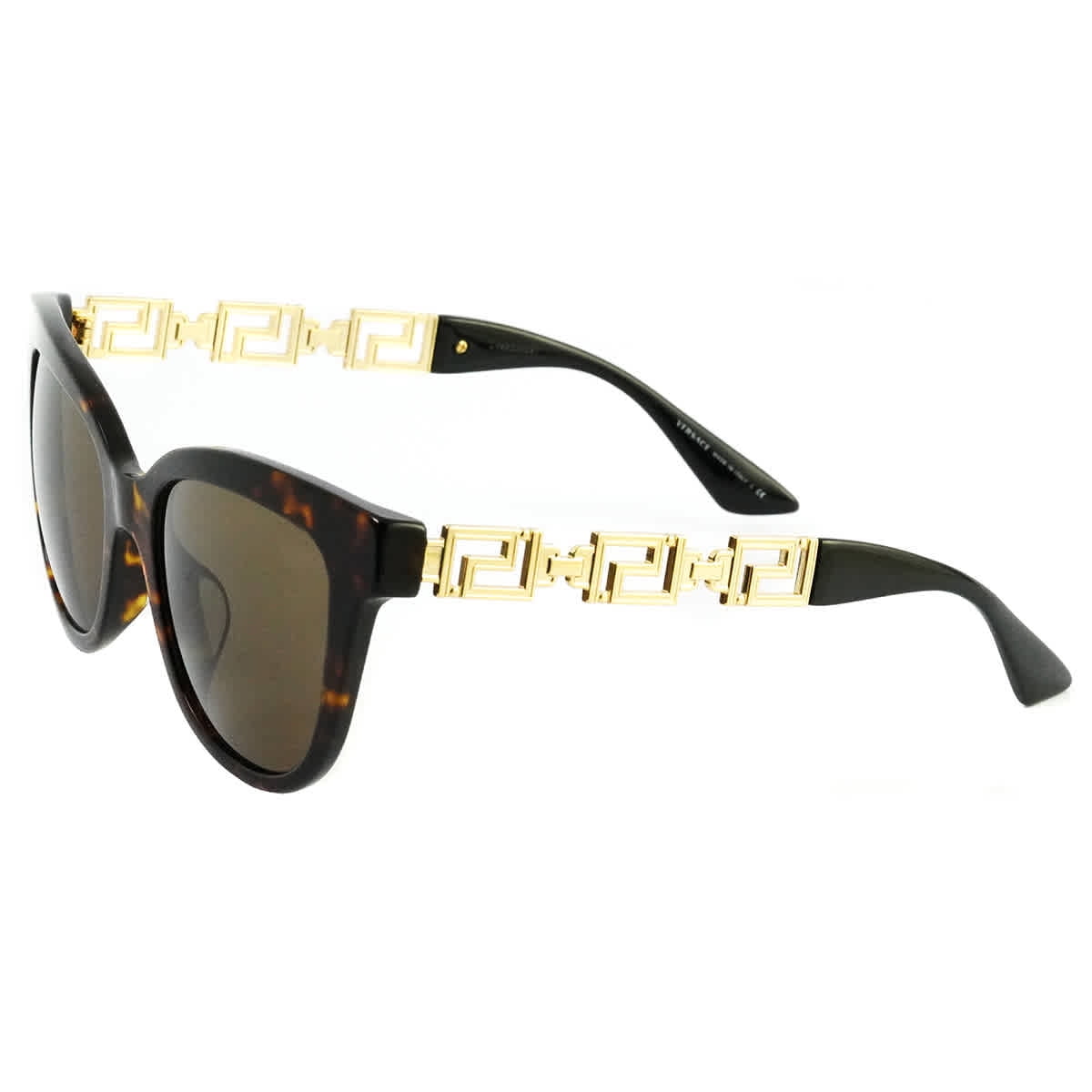 Versace VE 4394F Plastic Womens Cat-Eye Sunglasses Havana 54mm Adult ...
