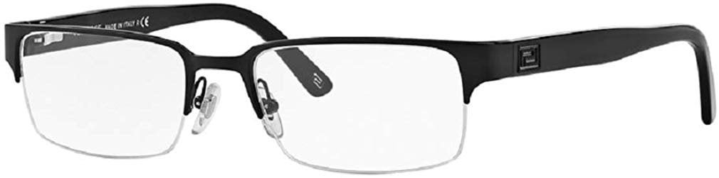 Versace VE1184 1261 53M Matte Black Rectangle Eyeglasses For Men+FREE ...