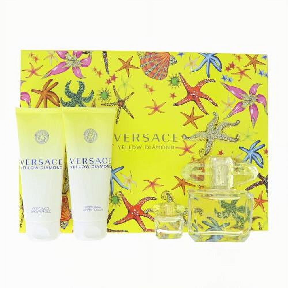 Versace Yellow Diamond Eau de Toilette, Body Lotion & Shower Gel Gift ...