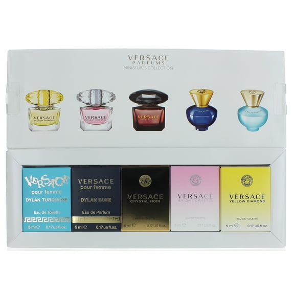 Versace Perfume Mini Set for Women, Bright Crystal, Yellow Diamond ...
