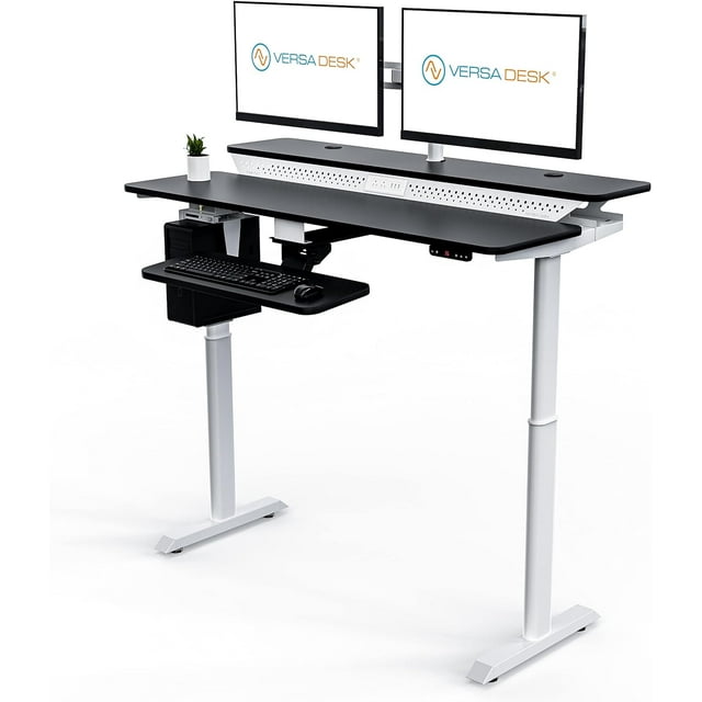 VersaDesk® Powerlift Split-Level 48"x30"Electric Standing Desk Height ...