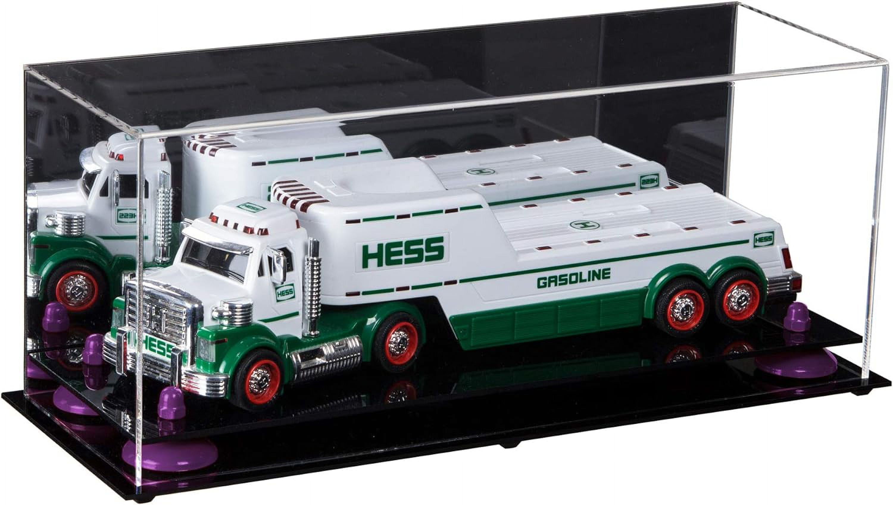 Versaile Display Case - Large Recangle Box wih Mirror, Purple Risers ...