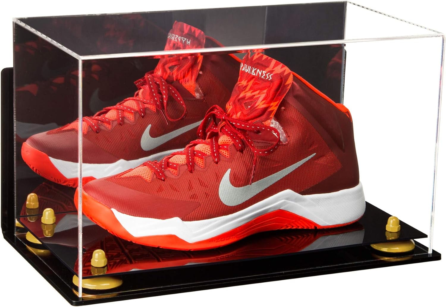 Versaile Display Case - Medium Recangle Box wih Mirror, Yellow Risers ...