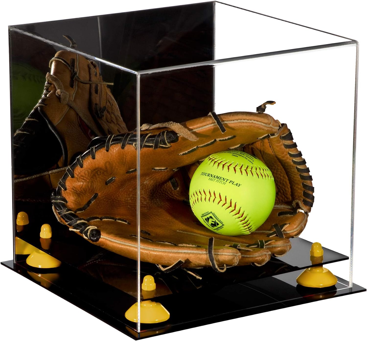 Versaile Display Case - Medium Square wih Box wih Mirror and Yellow ...