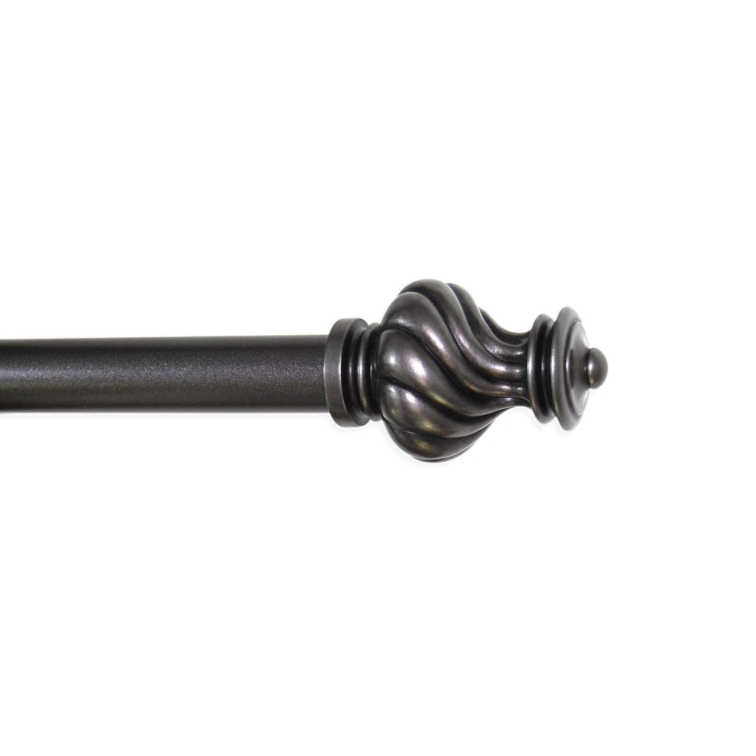 Versailles 1" Soho Rod Sets 86/144" with Scepter Finial Graphite ...