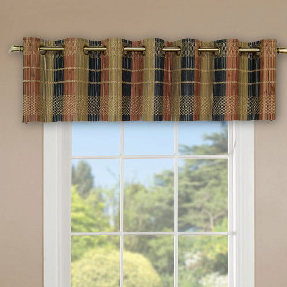 Versailles Home Fashions Rayon from Bamboo Grommet Single Panel Valance ...