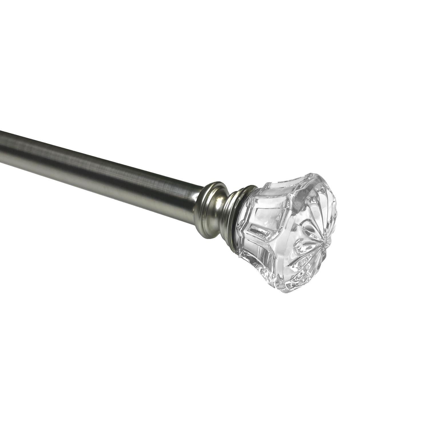 Versailles Scencillo Tulip Steel Heavy Duty Curtain Rod Set for Windows ...