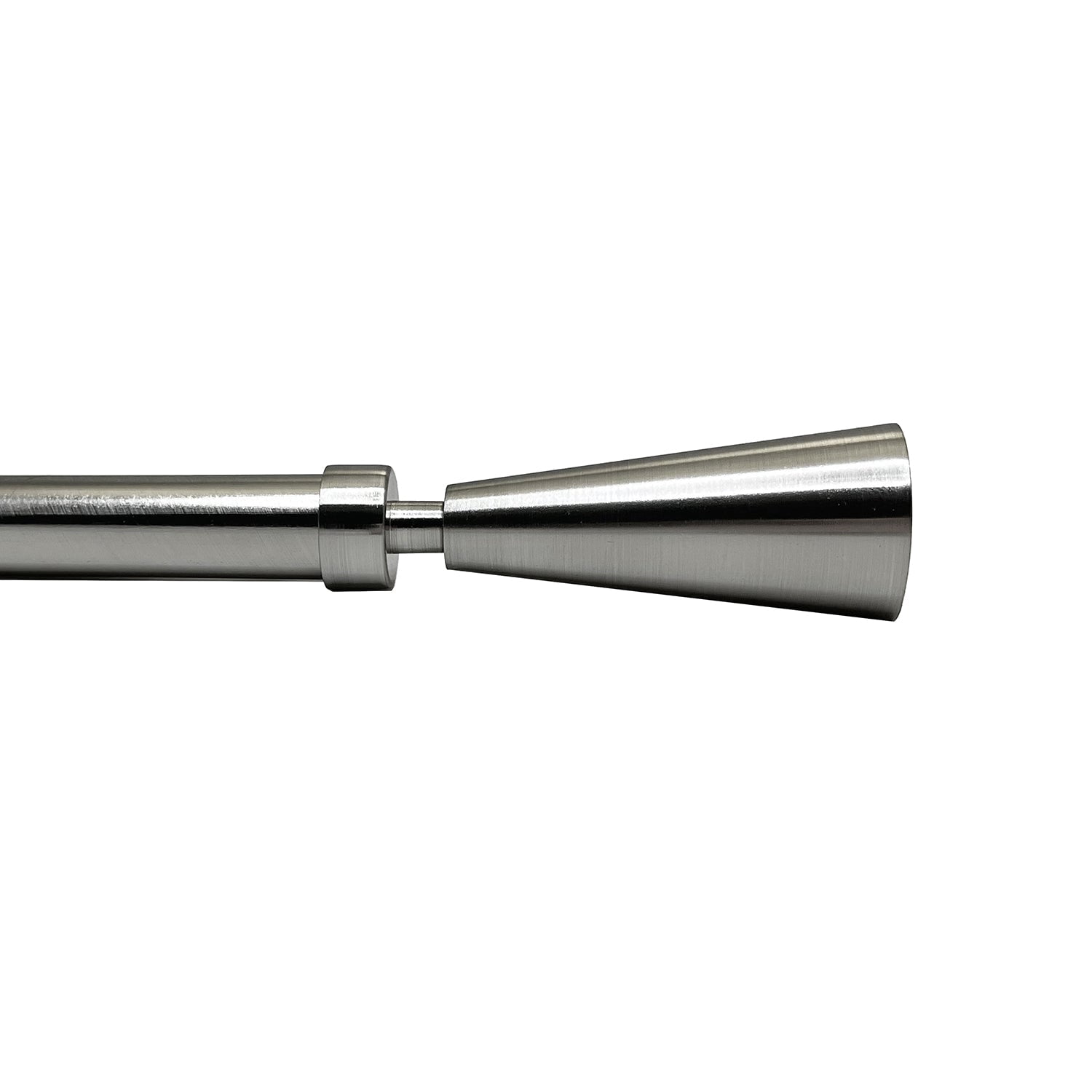 Versailles Sculpted Cone Finial Steel Heavy Duty Curtain Rod Set for ...