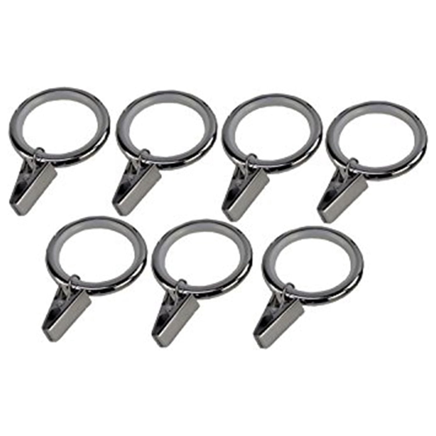 Versailles Silent Glide Nylon Lined Clip Rings for 7/8" - 1" Rod 7 ...