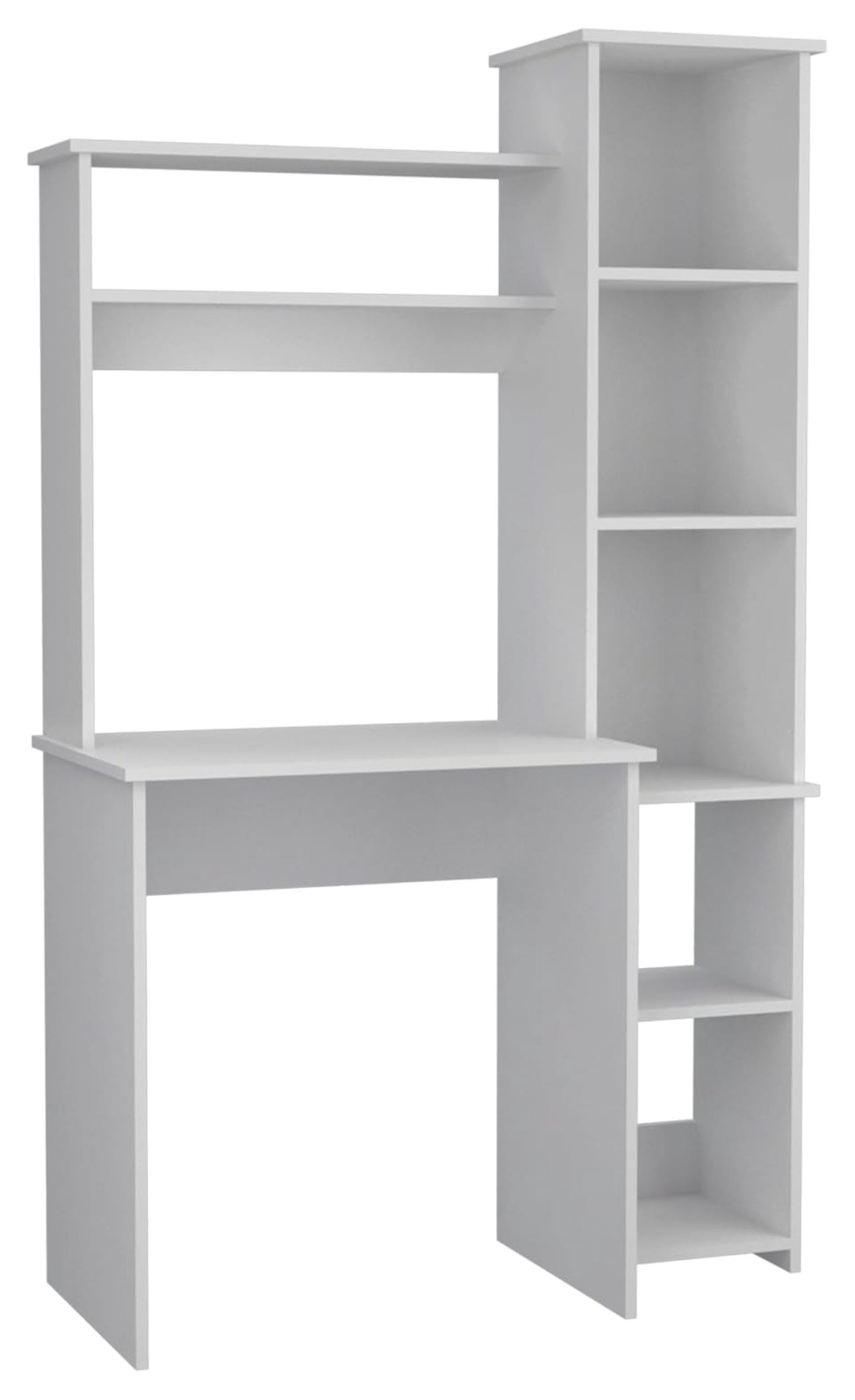Versalles Writing Desk, Two Superior Shelves, Bookshelf -White ...