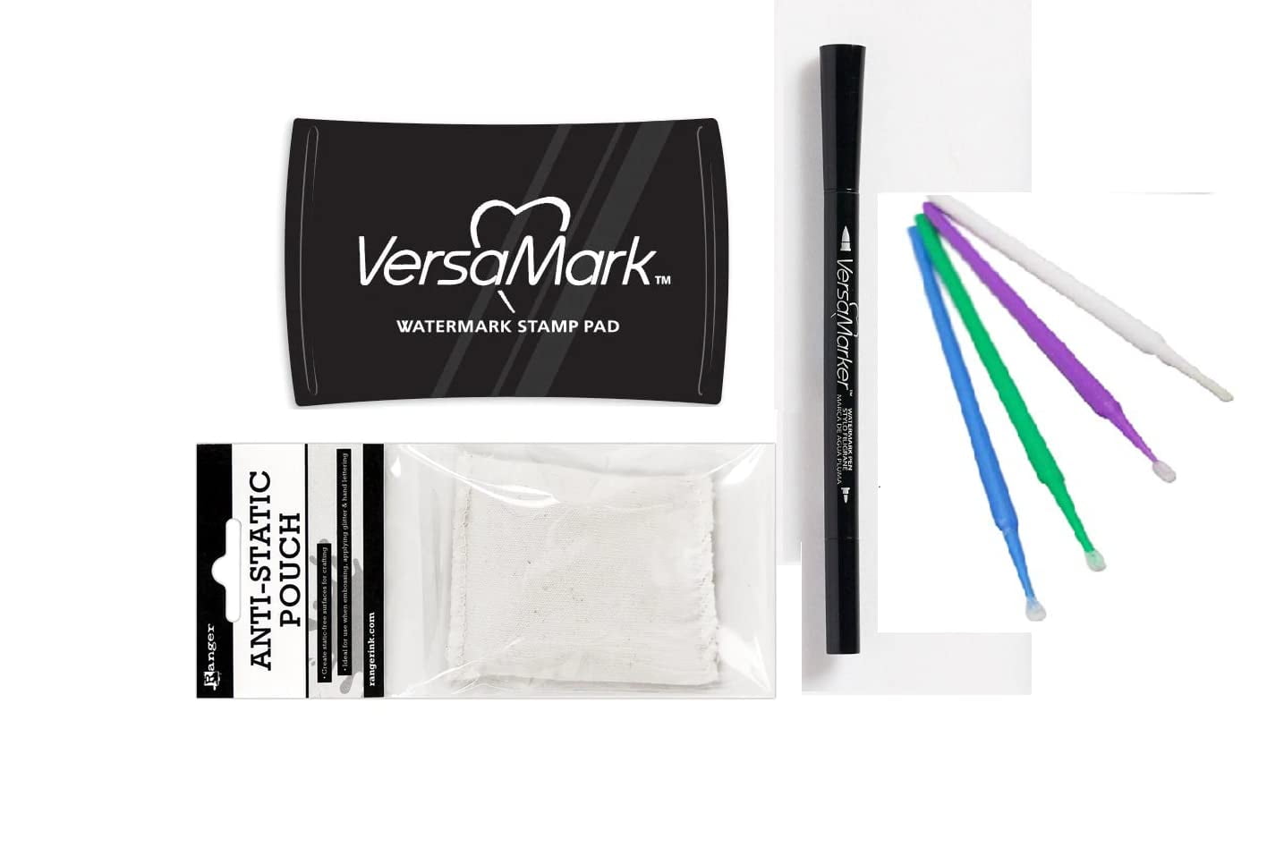 Versamark Watermark Embossing Bundles (Versamark Ink Pad, Pen, & Anti ...
