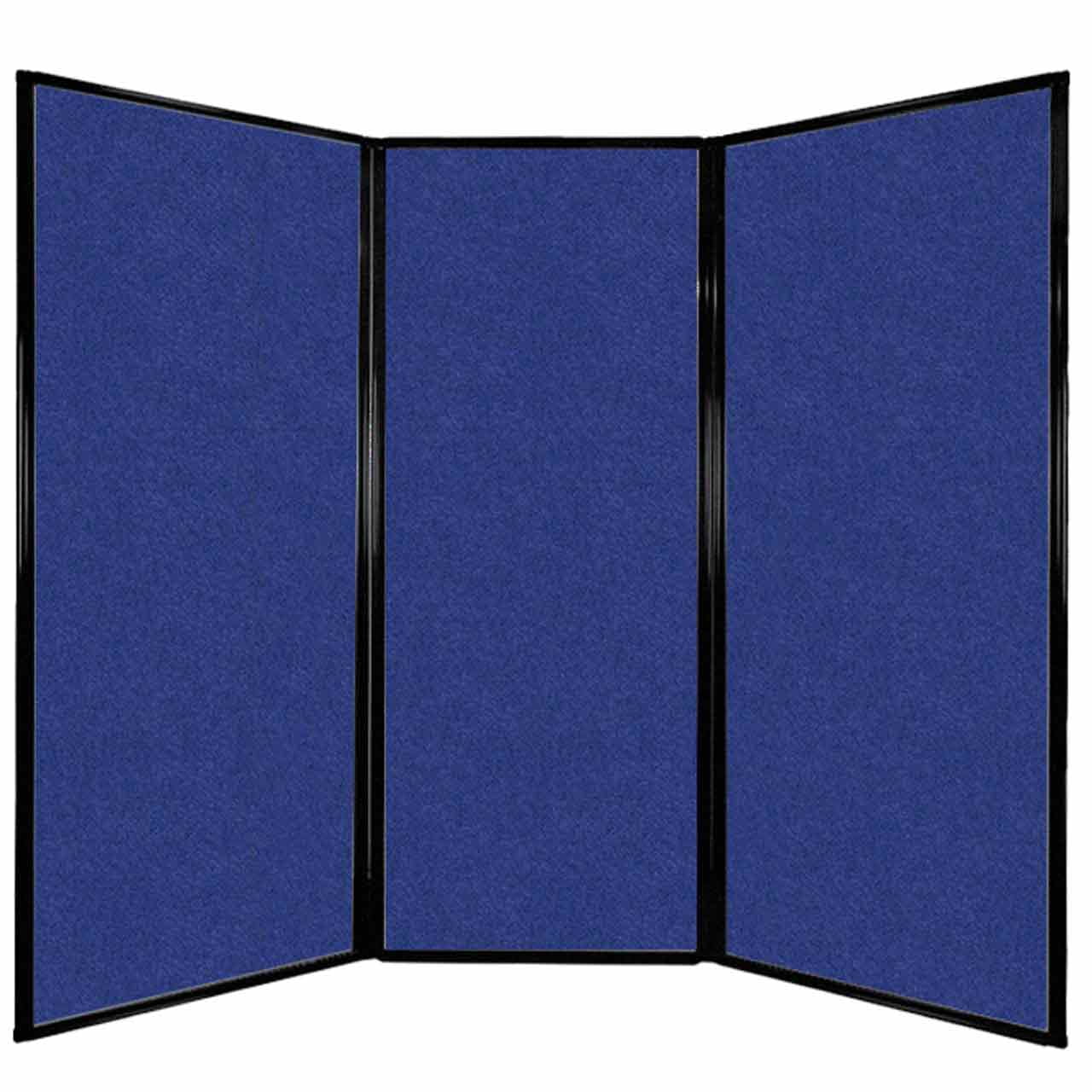 Versare Privacy Screen Folding Panel | 3 Panels | 7'6" x 6'8" Blue ...