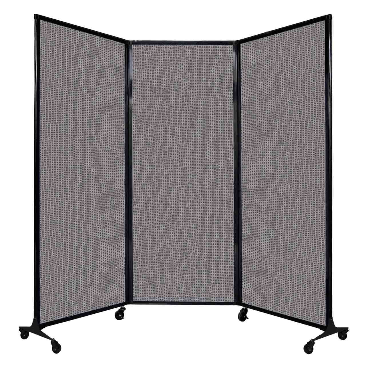 Versare QuickWall Folding Portable Partition Black Frame | 3 Panels | 8 ...