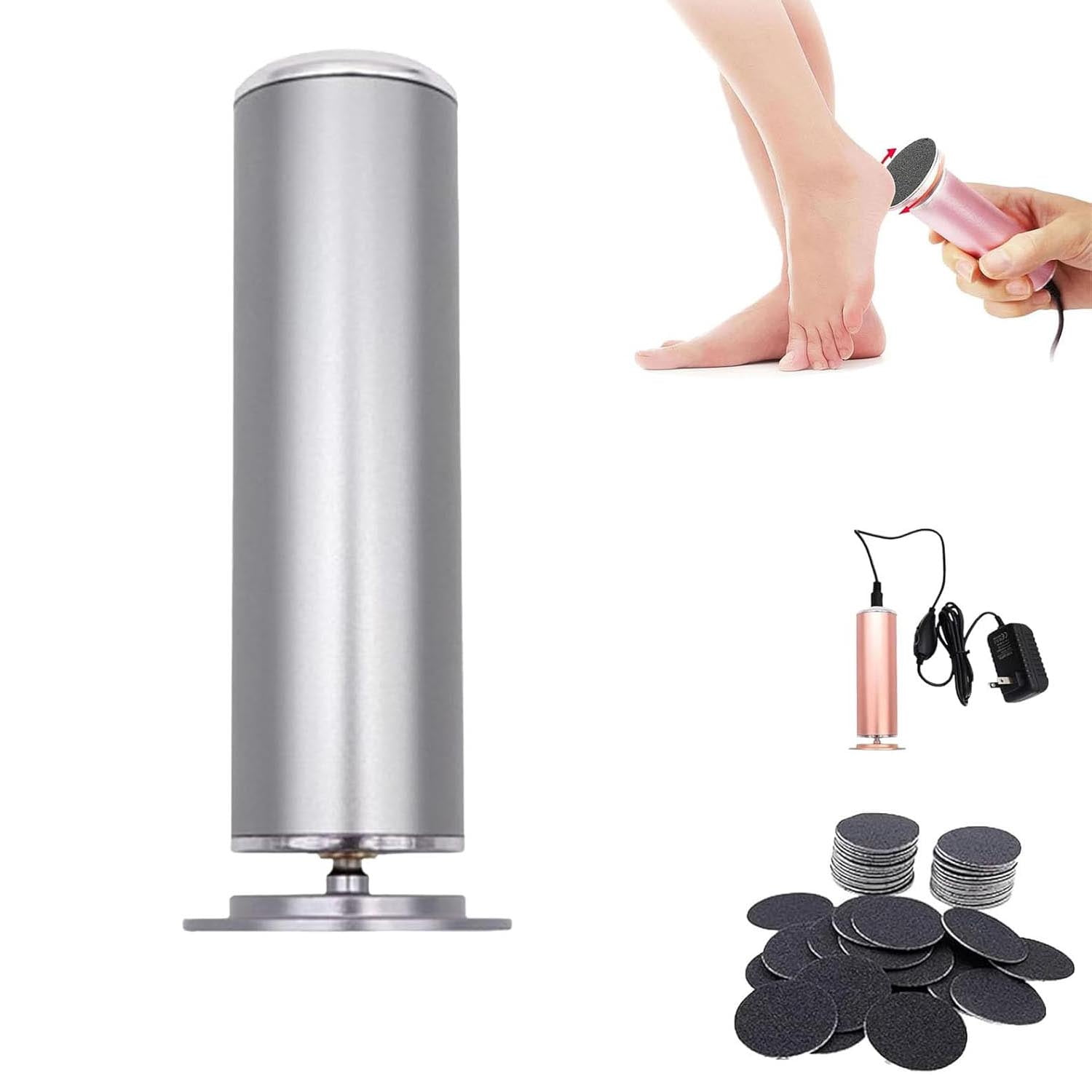 Versaselect Electric Foot Callus Remover, Adjustable Speed 360 Rotation ...